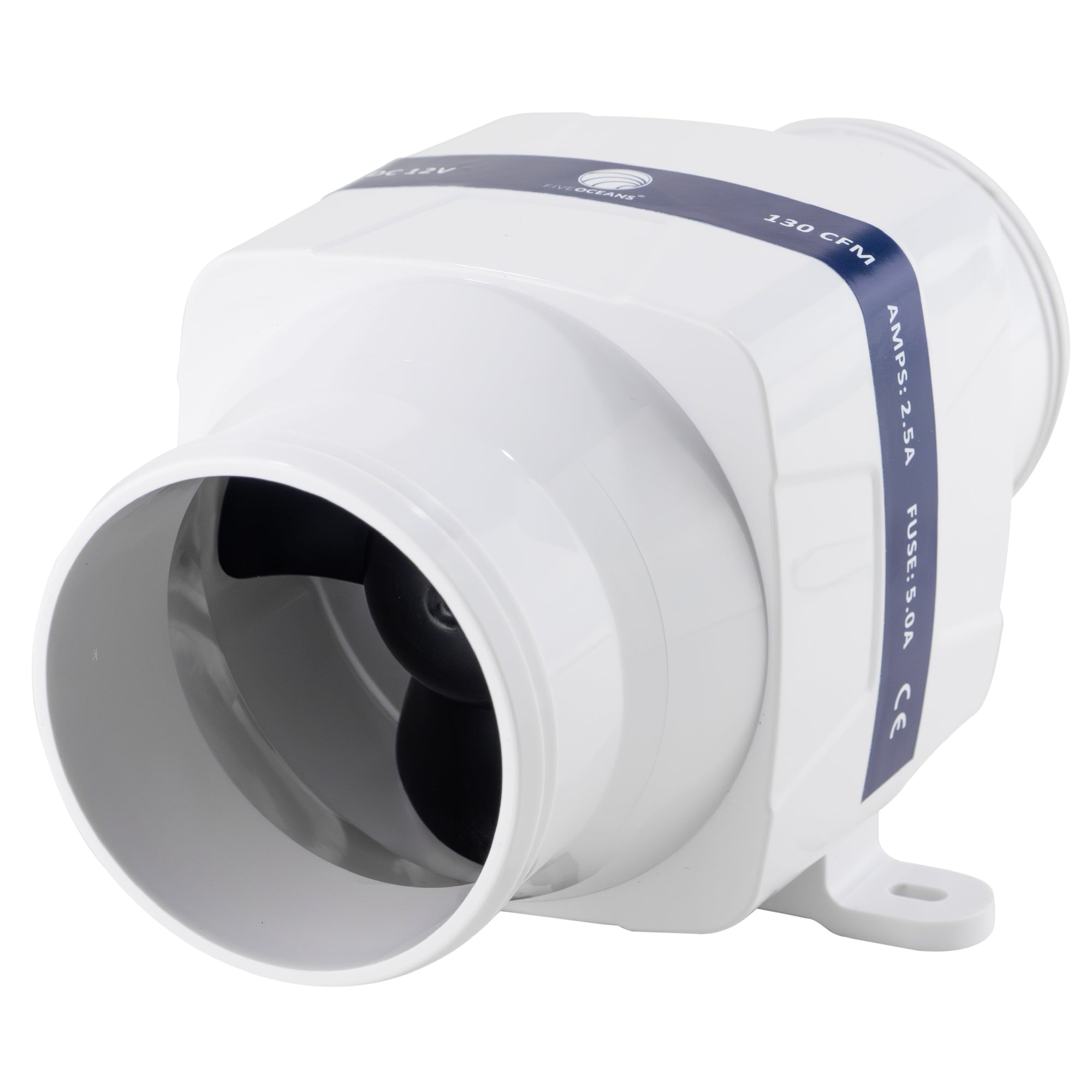 In-Line Bilge Blower, for 3" Interior Diameter Vent, Water Resistant ...