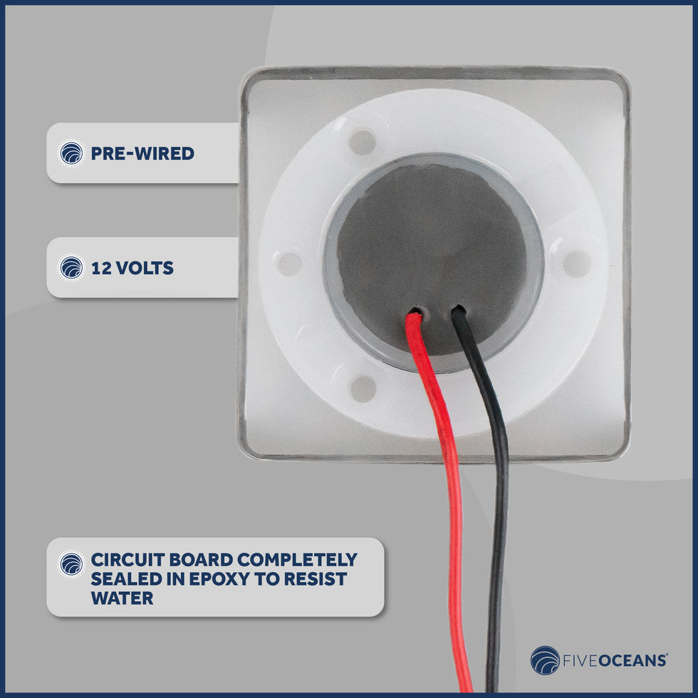 1-13/16" LED Surface-Mount Boat Courtesy Light, Warm White, 12V 2-Pack ...