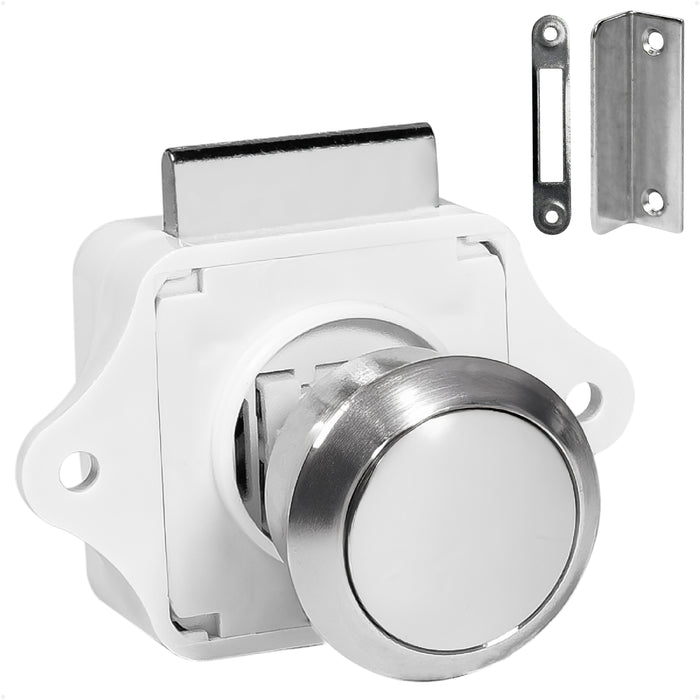 Keyless Push Button Latch, Stainless Steel - FO92 | Five Oceans